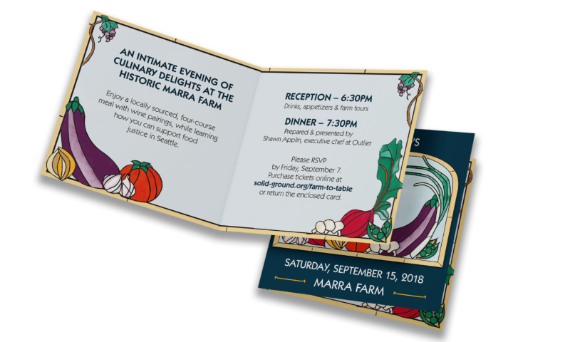 Farm to Table Dinner Invitation - Lisa Berry | Graphic Design